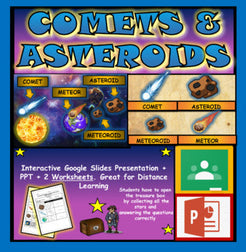 Comets & Asteroids, Space:|2nd-6th| Interactive Google Slides + Powerp – Science Powerpoints