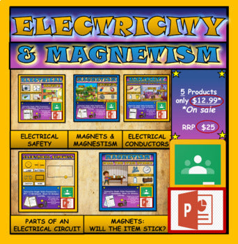 A: Electricity & Magnetism: Big Bundle: 5 Google Slides Presentations ...