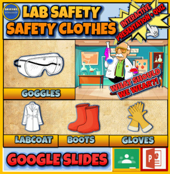 Lab Safety Clothes |1st-6th| Interactive Google Slides + Printable Wor ...